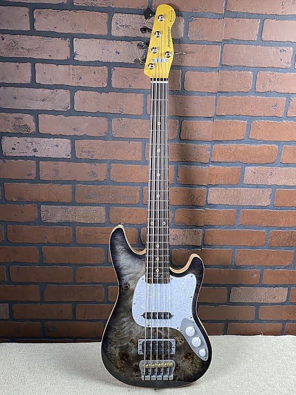 Woodcraft Ampmaster 5 String Dual Pickup Short scale 30″ Electric Bass ...